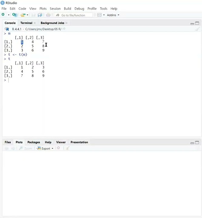 전치행렬(transposed matrix) - YouTube
