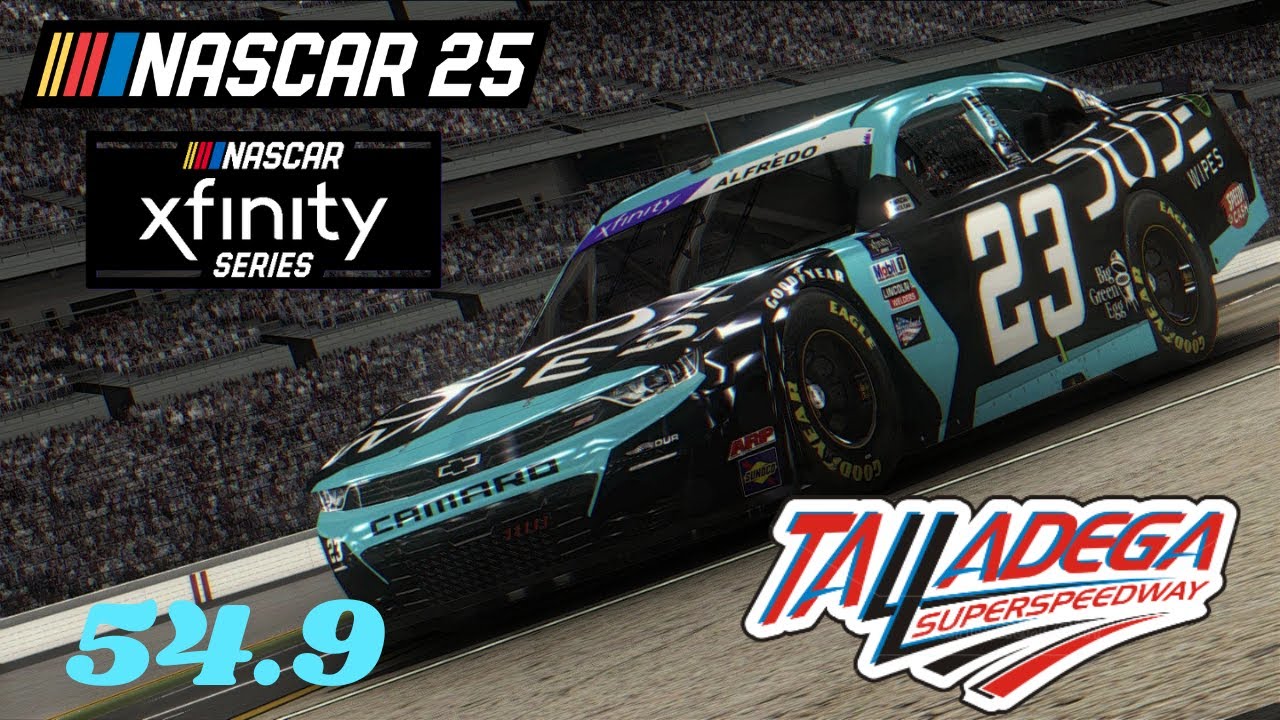 NASCAR 25 Setup Xfinity Talladega (54.9) - YouTube