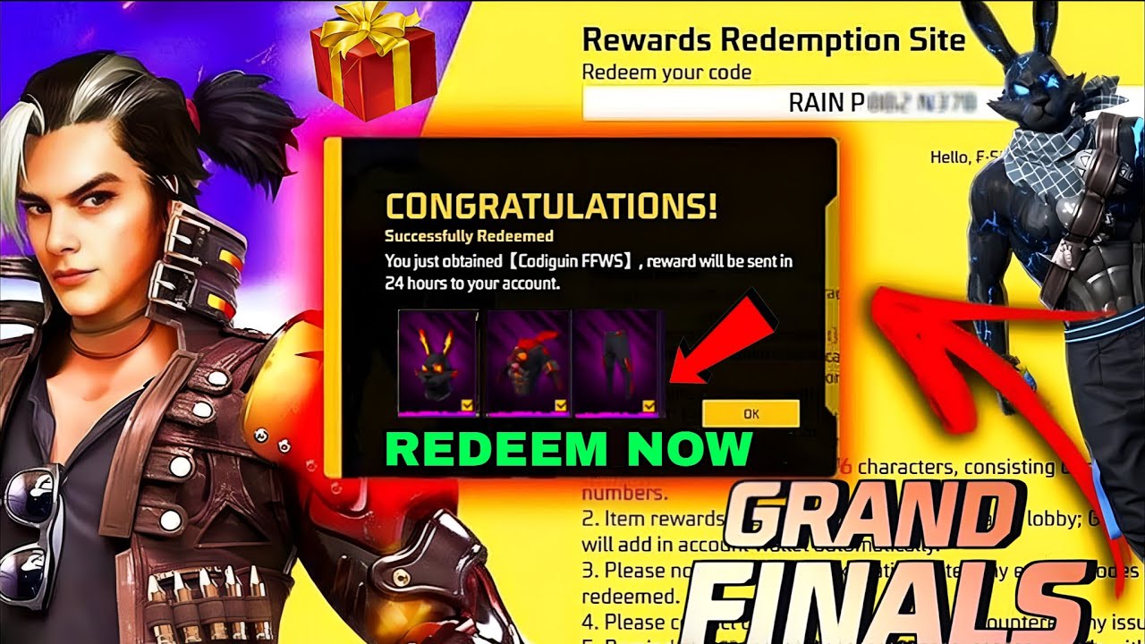 FREE FIRE REDEEM CODE TODAY 7 JANUARY |FF REWARDS REDEEM CODE | FF ...