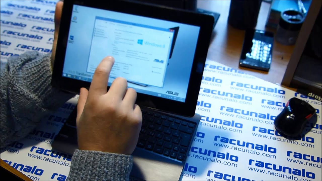 Asus transformer Book T100T video test (19.02.2014) - YouTube