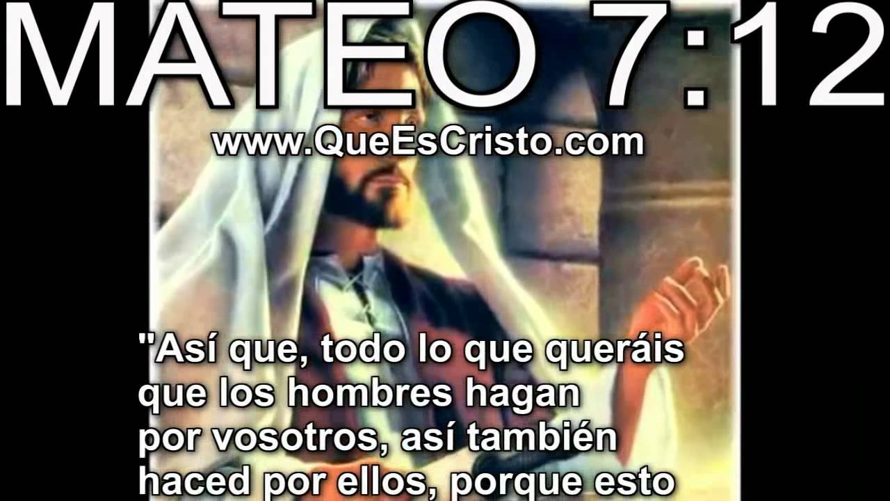 Mateo 7:12 Cristo Jesus en Biblia|Parabola TV Jesus Cristo Mateo 7:12 ...