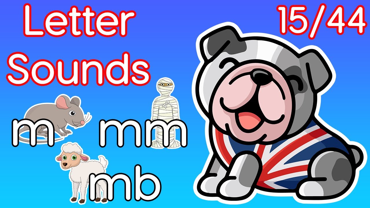 Kids Phonics || English Letter Sounds (15/44) || m - mouse || mm ...