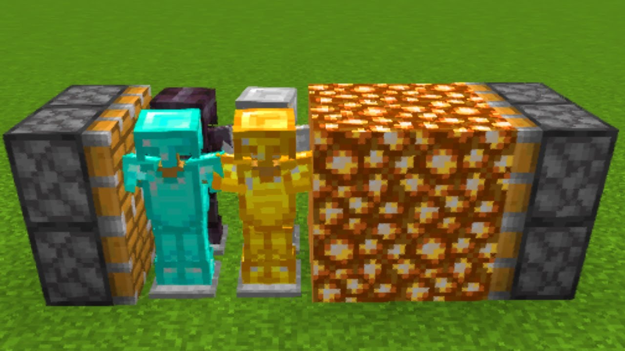 how to make glowstone armor? - YouTube