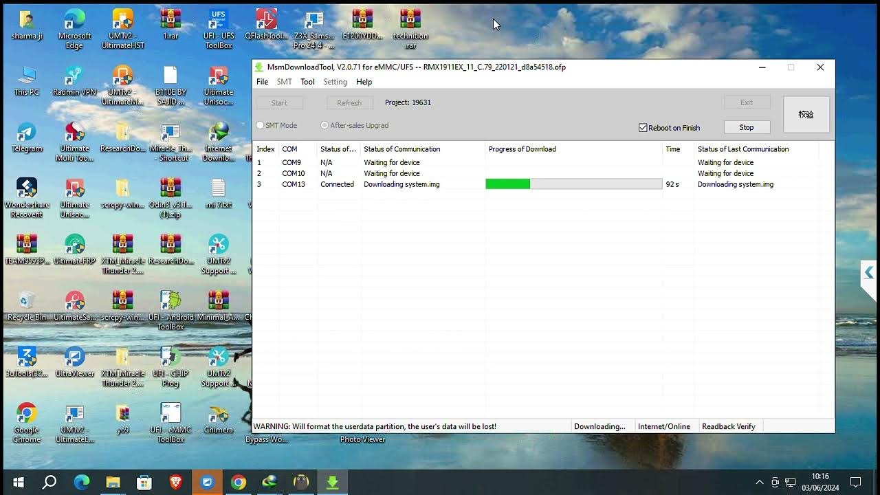 Realme 5 Flashing RMX1911 Hang on logo problem solution / Realme 5 Flash Fix Hang On Logo Flash ...