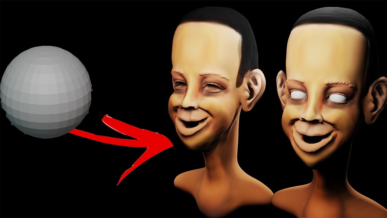 CG Face Sculpture Blender 3d Timelapse - YouTube