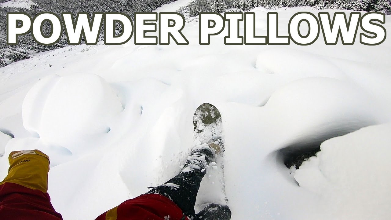 Snowboarding Through Powder Pillows off of Whistler Peak - YouTube