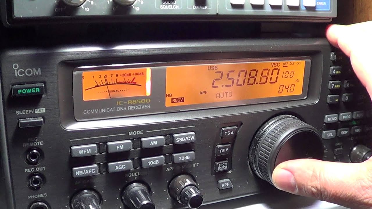 Shortwave scan 2 to 3 mhz icom ic r8500 - YouTube