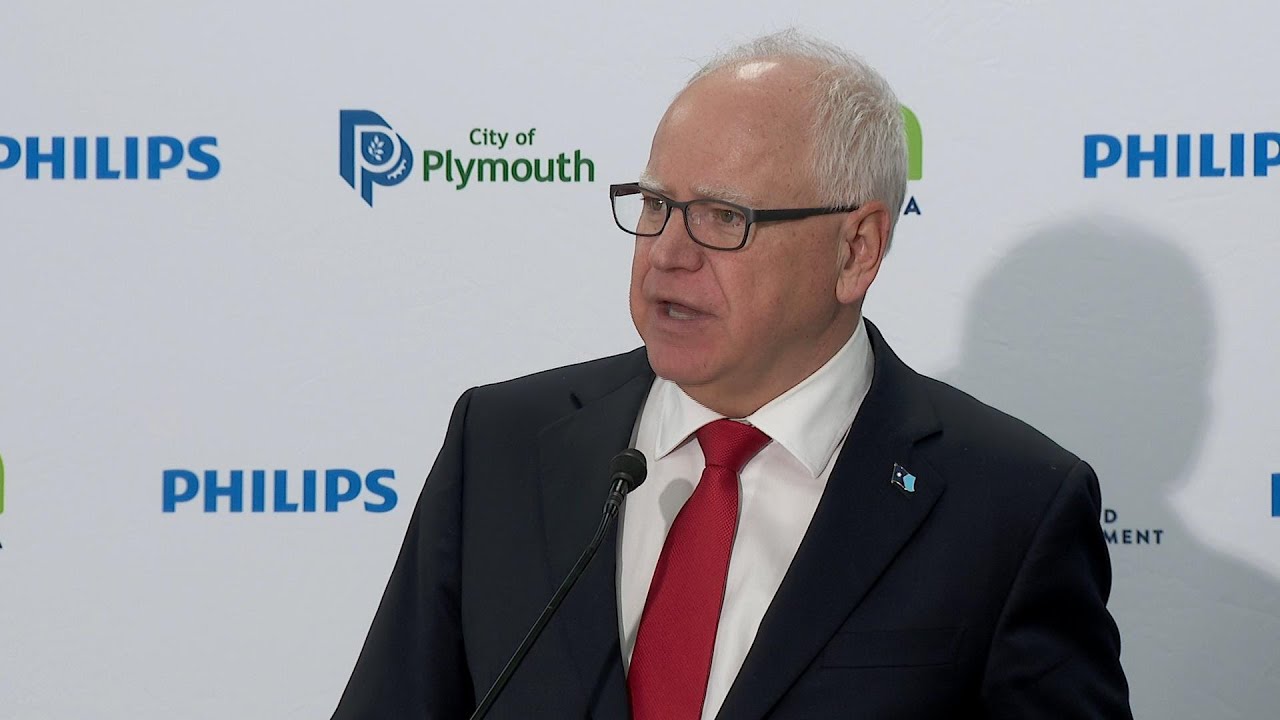 Governor Walz Touts Philips Med-Tech Job Growth in Plymouth - YouTube