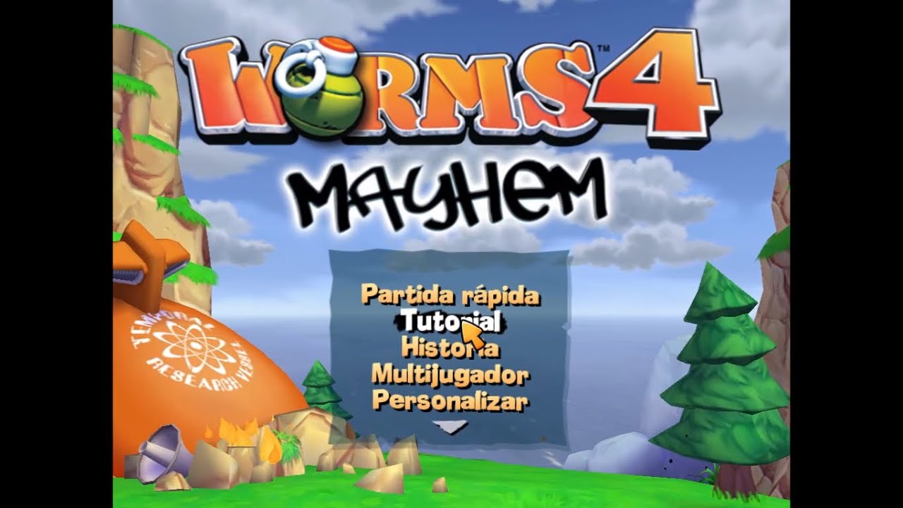 Worms 4: Mayhem (Español) de PC (Windows 10). Gameplay del tutorial del juego - YouTube