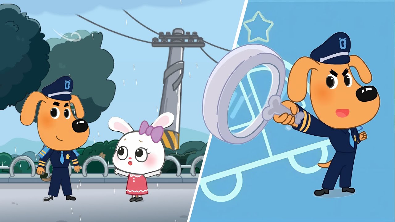 Sheriff Labrador | Safety during thunderstorms | Safety Tips - YouTube