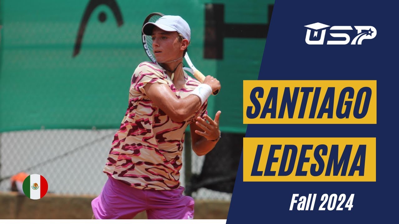Santiago Ledesma - Tennis Recruiting Video - Fall 2024 - YouTube