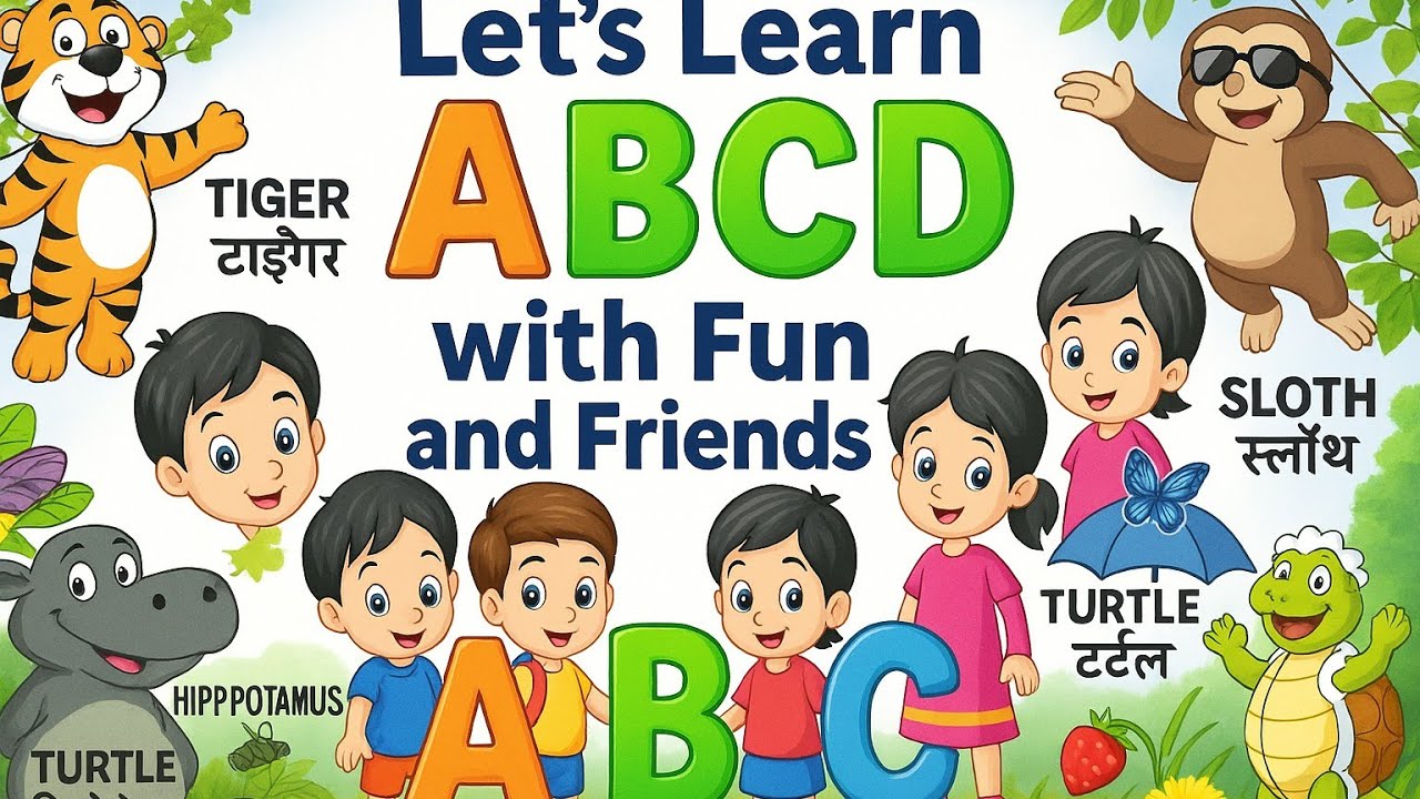 Learn ABCD with Fun | Alphabet Song for Kids | ABC Learning Video ...