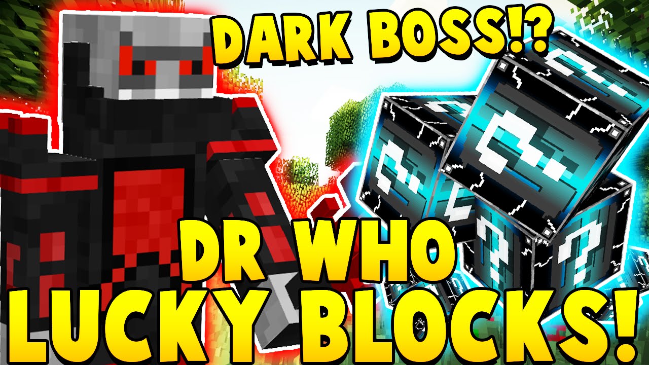 DOCTOR WHO LUCKY BLOCK VS DARK BOMB BOSS | Minecraft - Mod Showcase ...