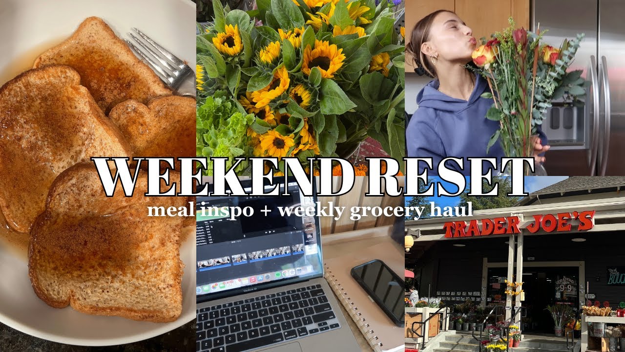 *realistic WEEKEND RESET: sleeping in, setting up for the week ...