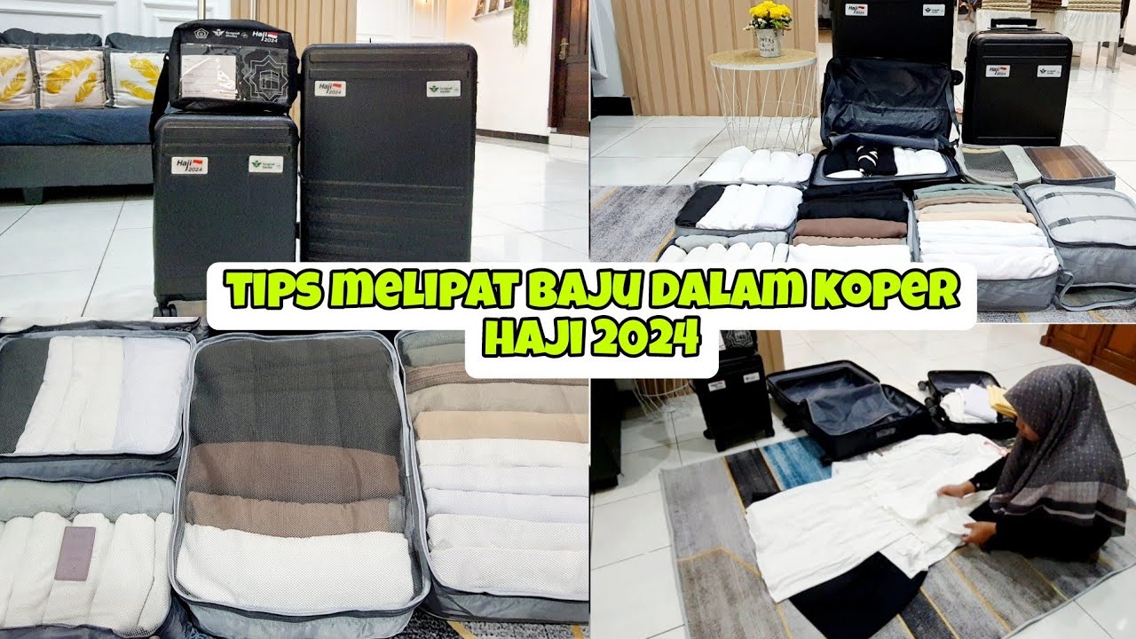 100 %MUAT BANYAK DAN SUPER RAPI⁉️TIPS MELIPAT BAJU DAN PACKING KOPER HAJI 2024@Zulaikhapratiwy ...