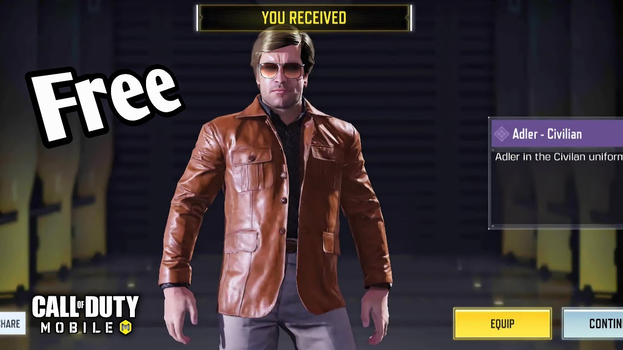 *New* Free Adler Civilian COD Mobile - YouTube