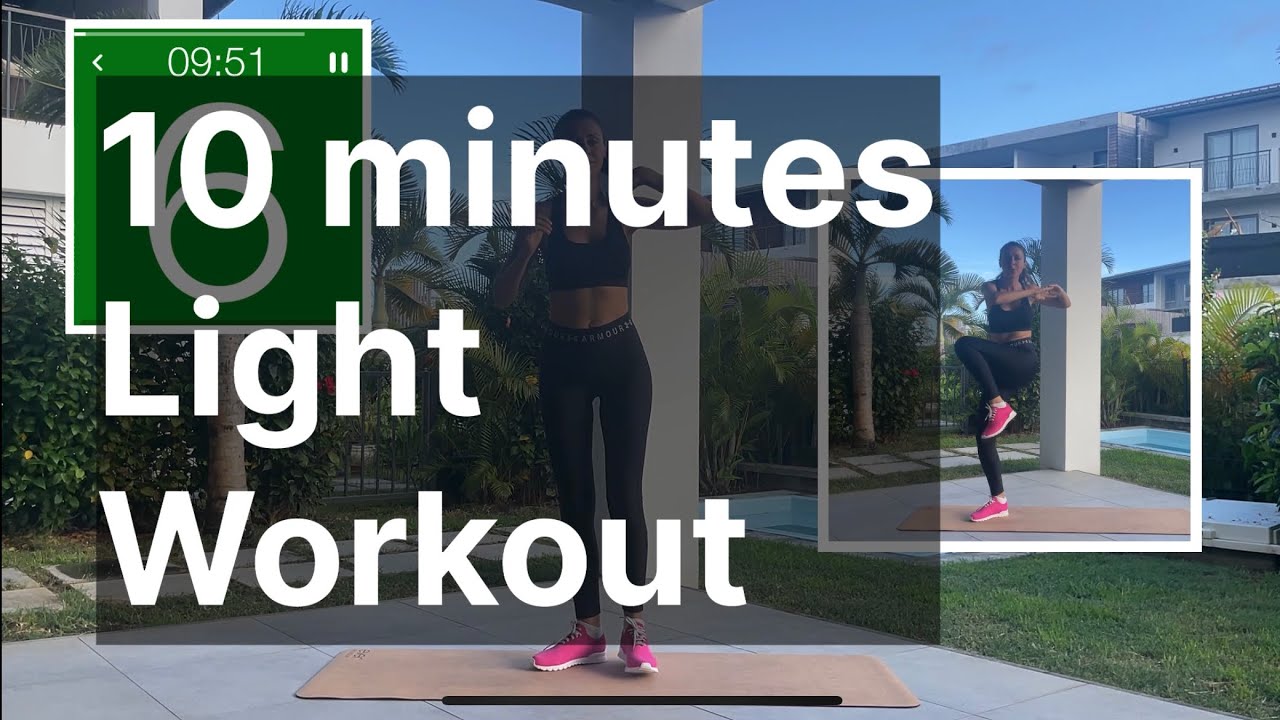 10 minutes light workout - YouTube