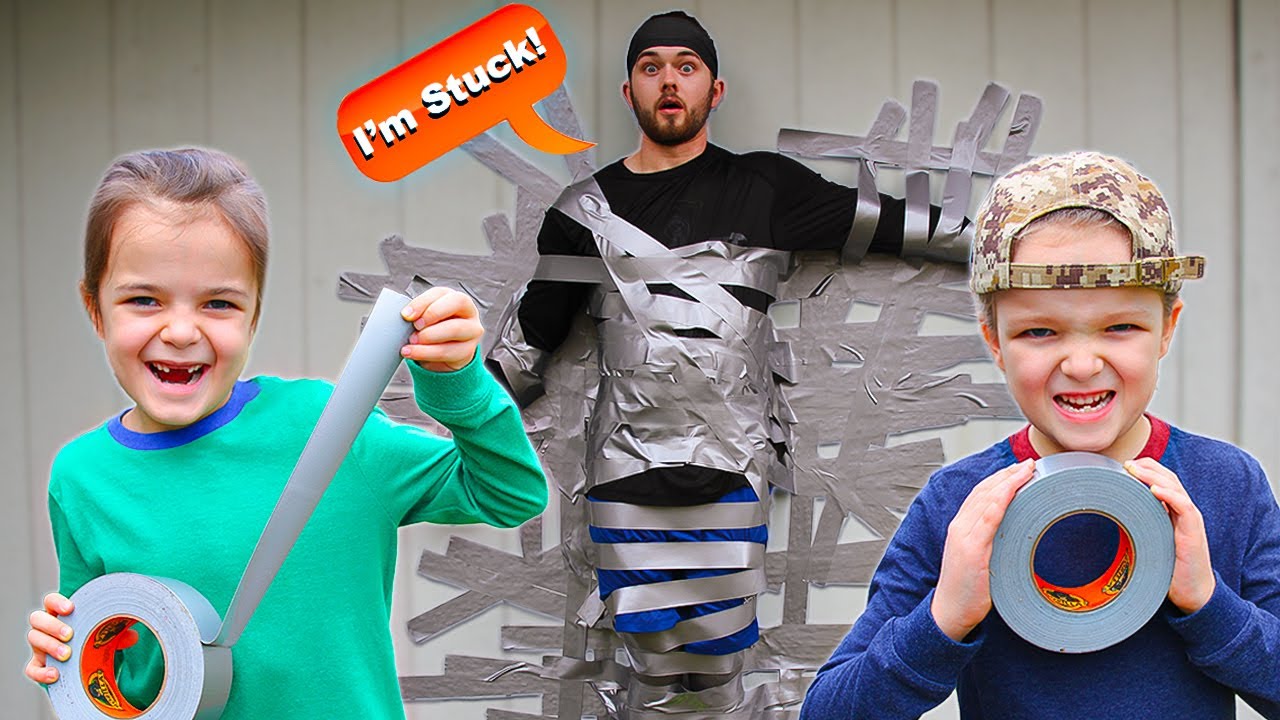 We Duct Taped Ourselves To A Wall - YouTube