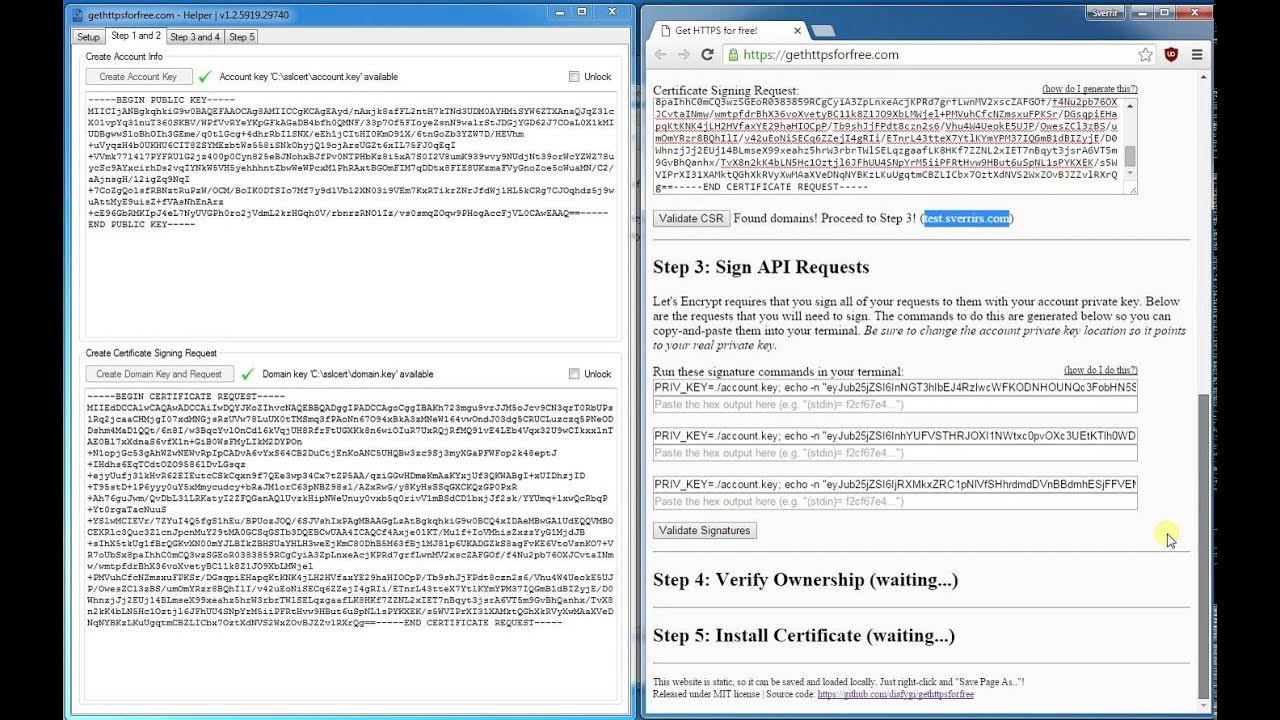 How to create a free SSL certificate for your website (Turn on ...