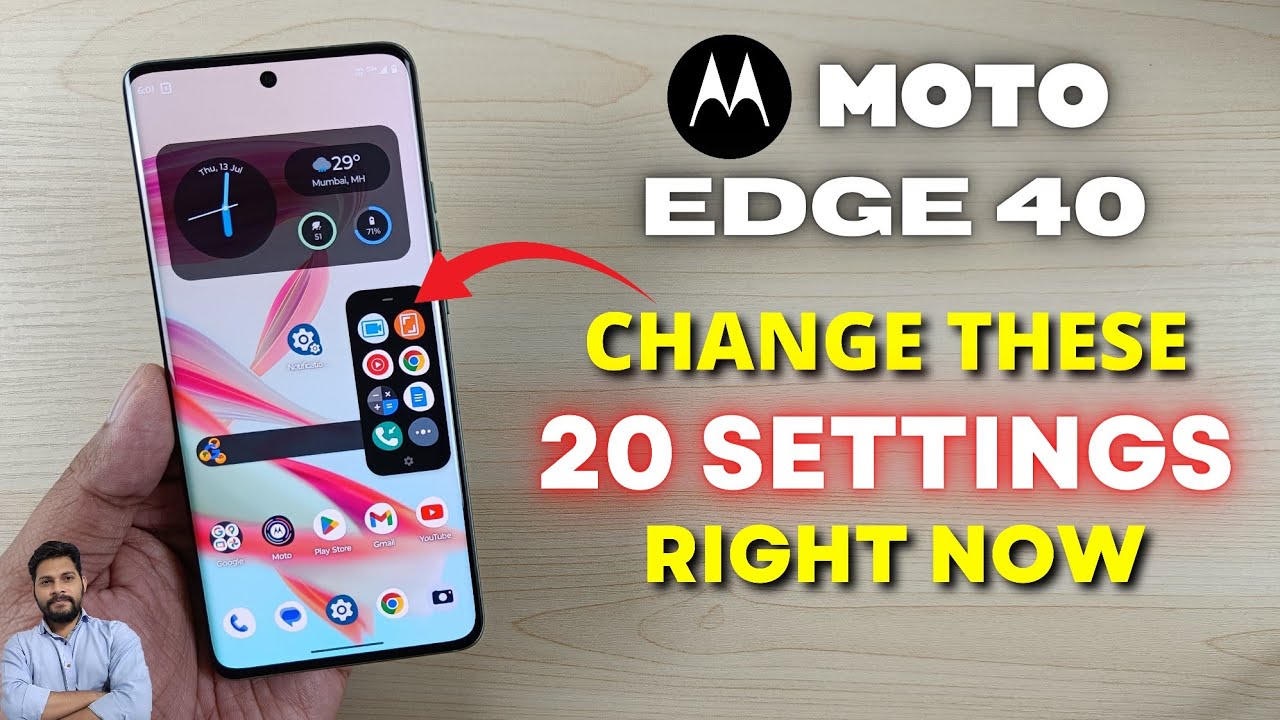 Moto Edge 40 5G : Change These 20 Settings Right Now - YouTube