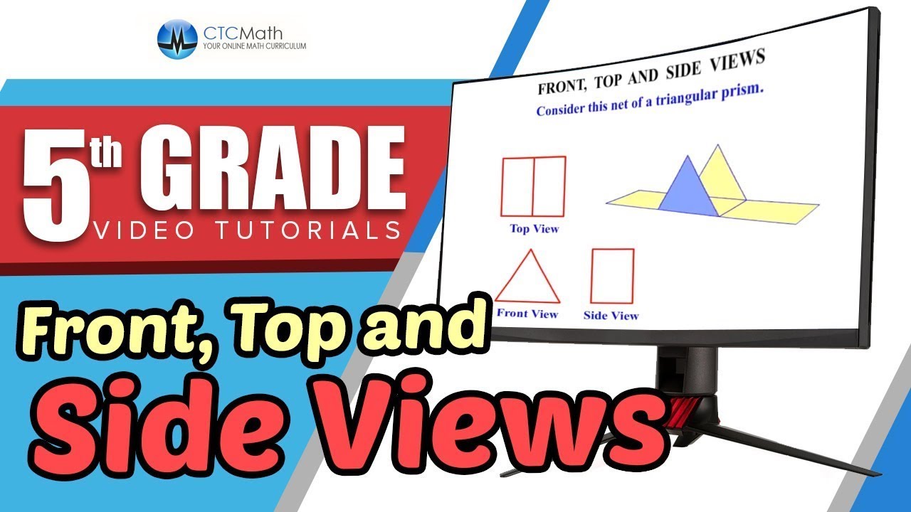 5th Grade Math Tutorials: Front, Top and Side Views - YouTube