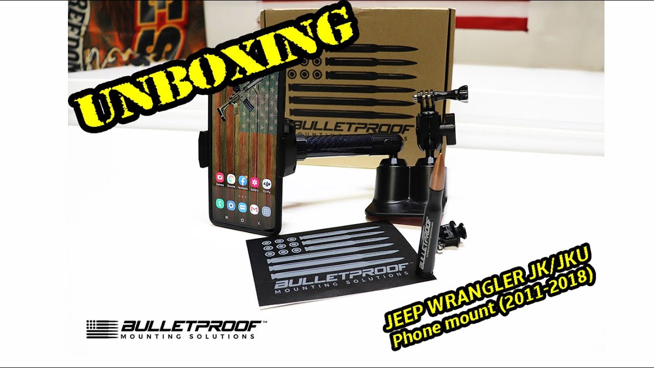 Bulletproof Mounting Solutions Jeep Cell Phone & GOPRO Mount Unboxing ...