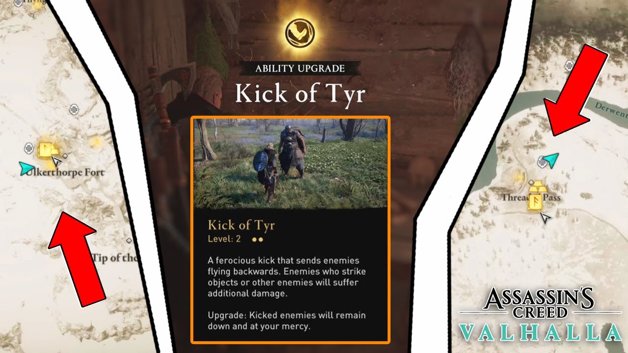 Both Kick of Tyr Ability Location Guide - Assassin's Creed: Valhalla ...