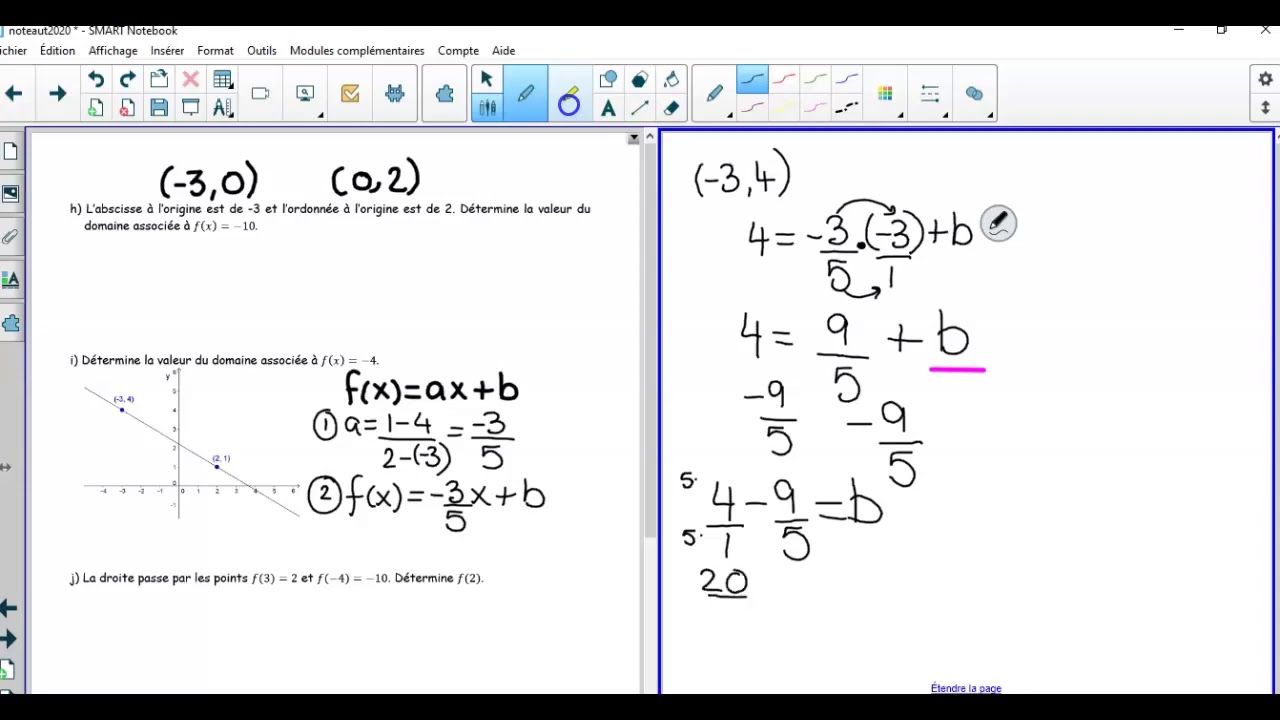 4 SN module 1 trouver équation avec fraction - YouTube