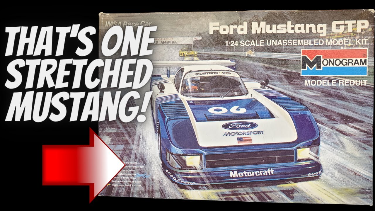Monogram 1983 IMSA Ford Mustang GTP unbox. - YouTube