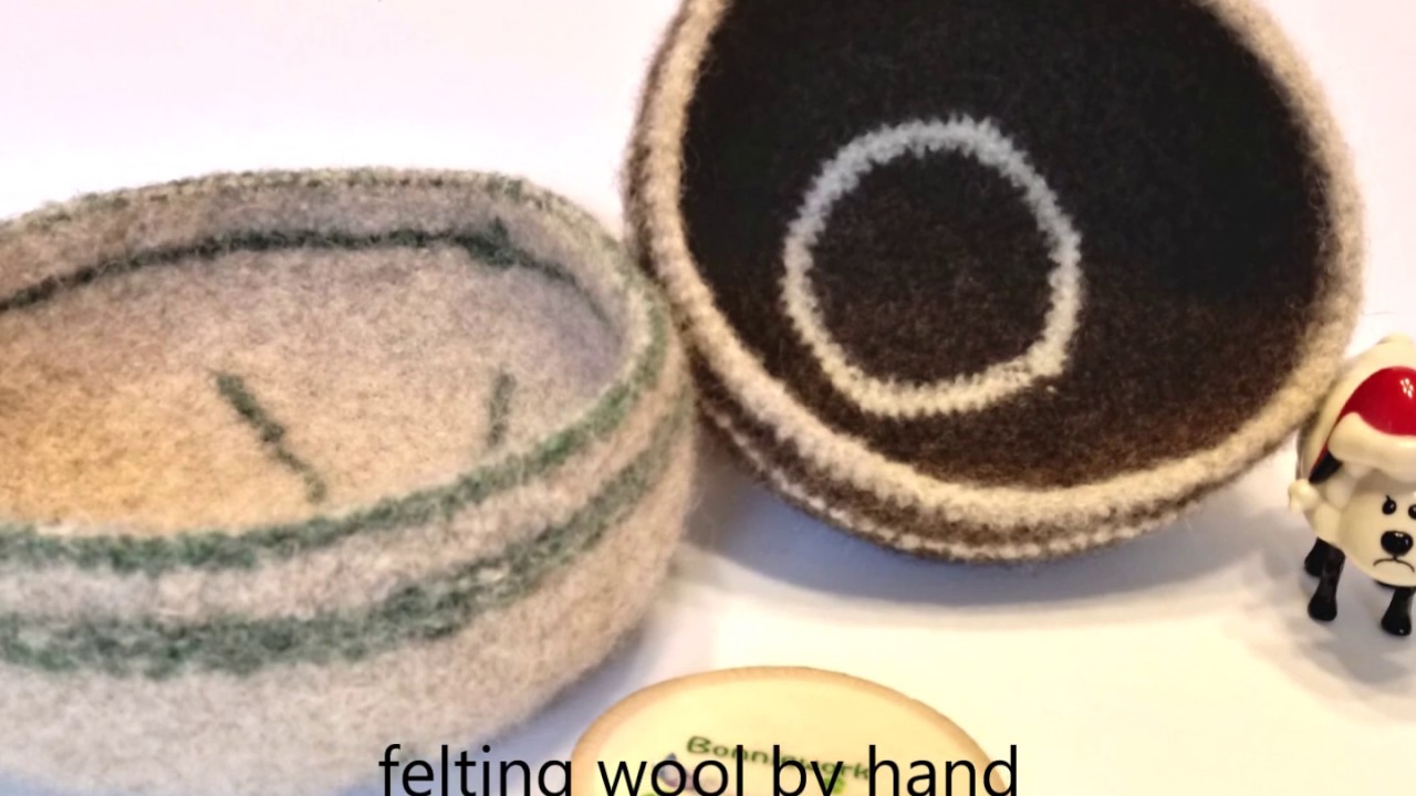 Felting wool by hands - YouTube