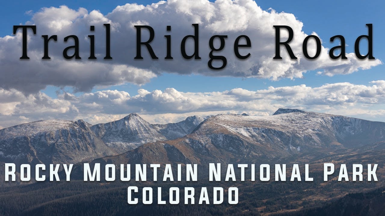 Driving Trail Ridge Rd in Rocky Mountain National Park. Fall foliage ...