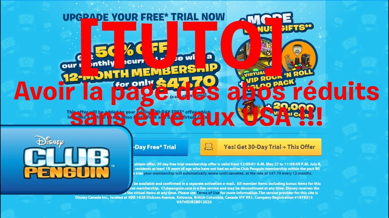 [TUTO] How have the membership page without living in the USA? - YouTube