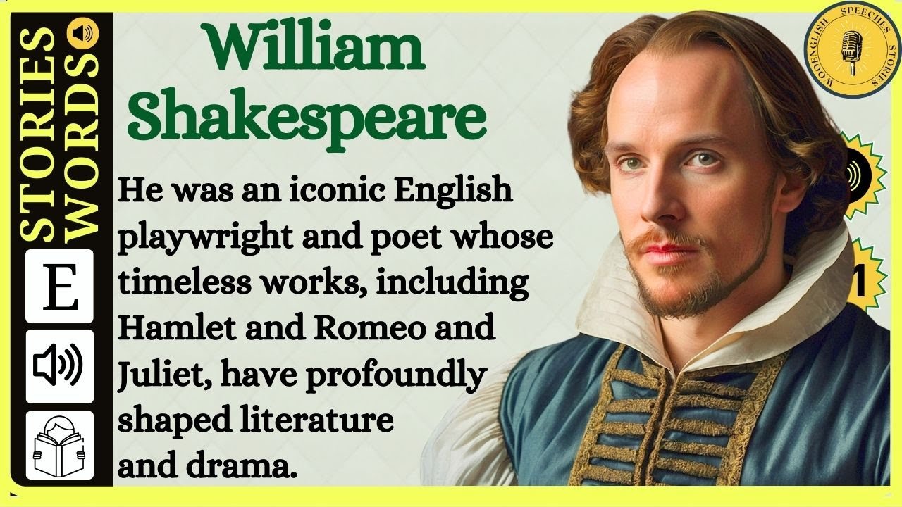 William Shakespeare || Learn English Through Story || Graded Reader ...