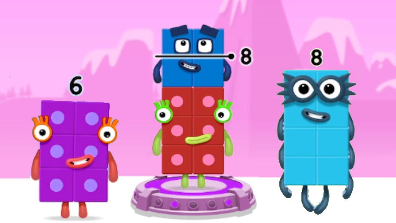 Numberblocks Learning Academy #31 - Numberblocks 6 8 10 - Numberblocks ...