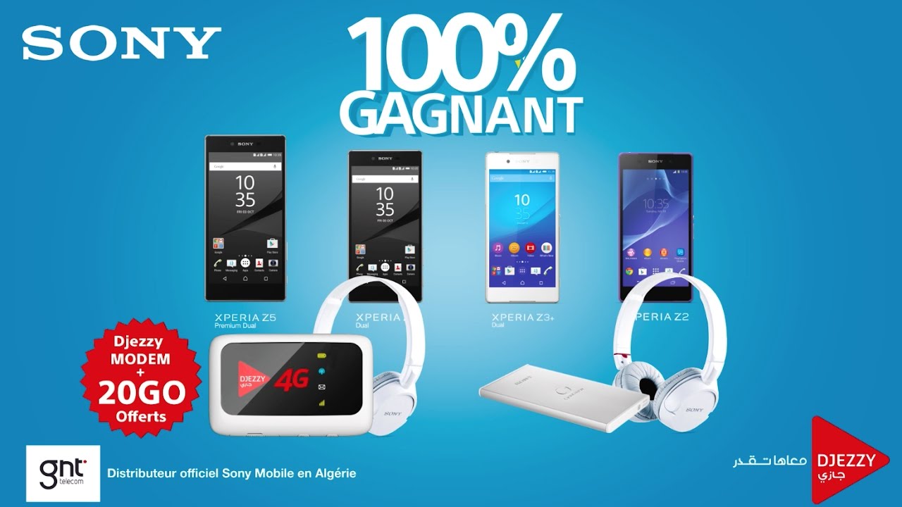 100% Gagnant avec Sony Mobile Algérie et GNT Telecom - YouTube