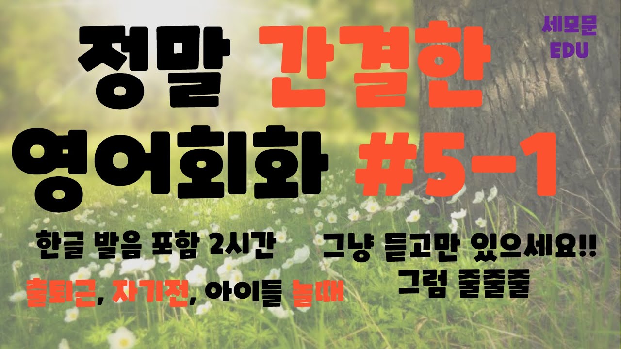 간결한 영어회화 5 1 2시간 연속듣기 왕초보영어회화 쉽게 배우자 원어민이 가장 많이 쓰는 문장 50 패턴영어 생활영어