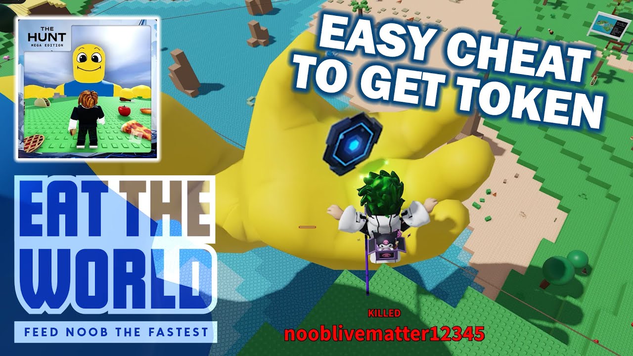 [EASIEST WAY] The Hunt Token in EAT THE WORLD Roblox - YouTube