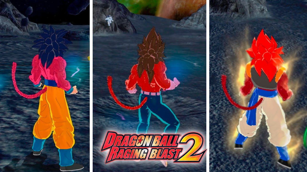 Super Saiyans 4 Cel Shading Mod In Dragon Ball Raging Blast 2 Mods ...