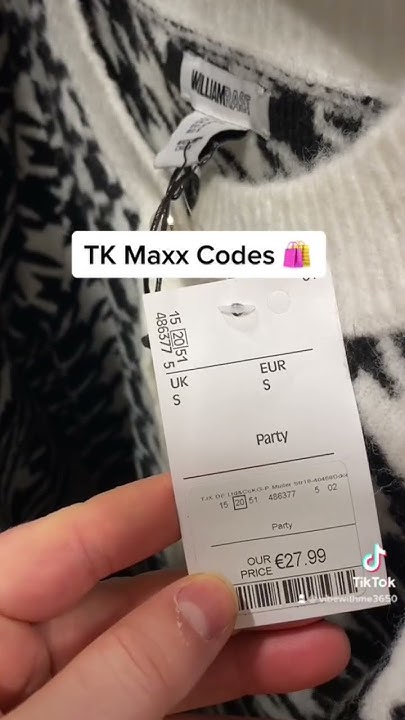 Codes to look out for when shopping at TK Maxx - YouTube