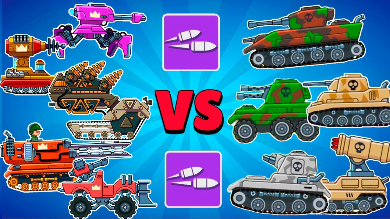 ALL 5 EPIC TANKS and ABILITY MULTISHOT FIGHT in ADVENTURE MODE in Hills ...