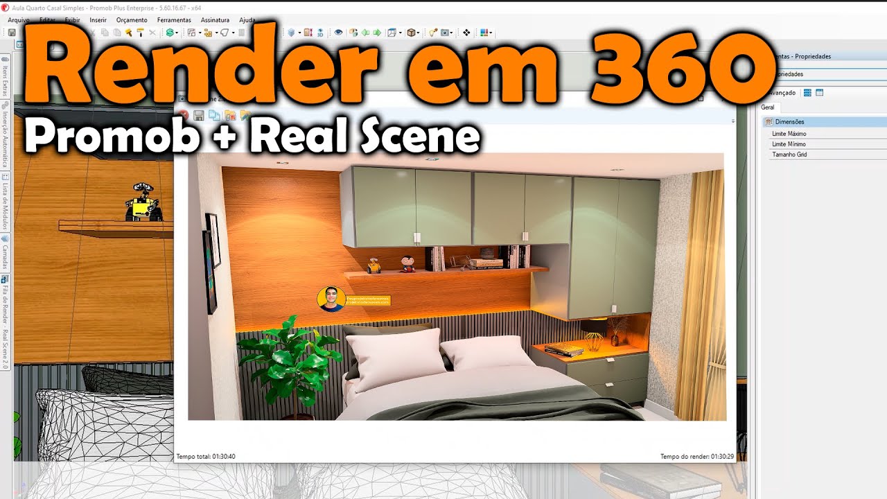 RENDER 360 DE QUALIDADE AULAS SIMPLES E RÁPIDA - Curso Promob em Casa ...