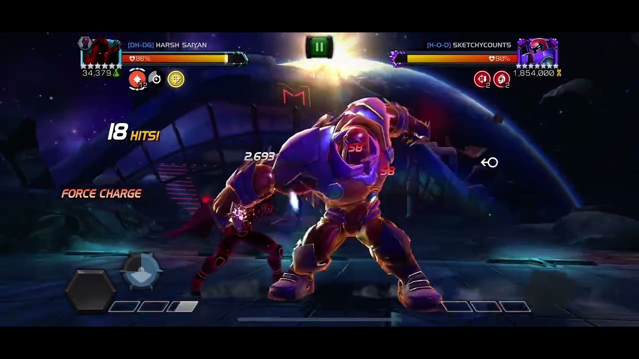 Mcoc War fight. Void Vs Onslaught - YouTube