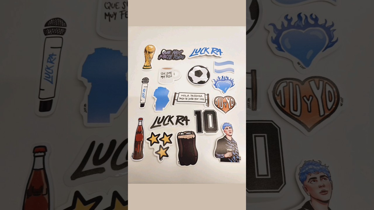 Mis stickers de Luck Ra - YouTube