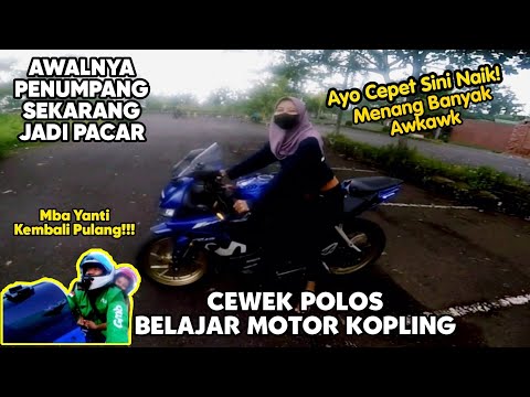 Mba Yanti Belajar Motor Kopling | Bantu Cewek Polos Belajar Motor Kopling | Ojol Vlog