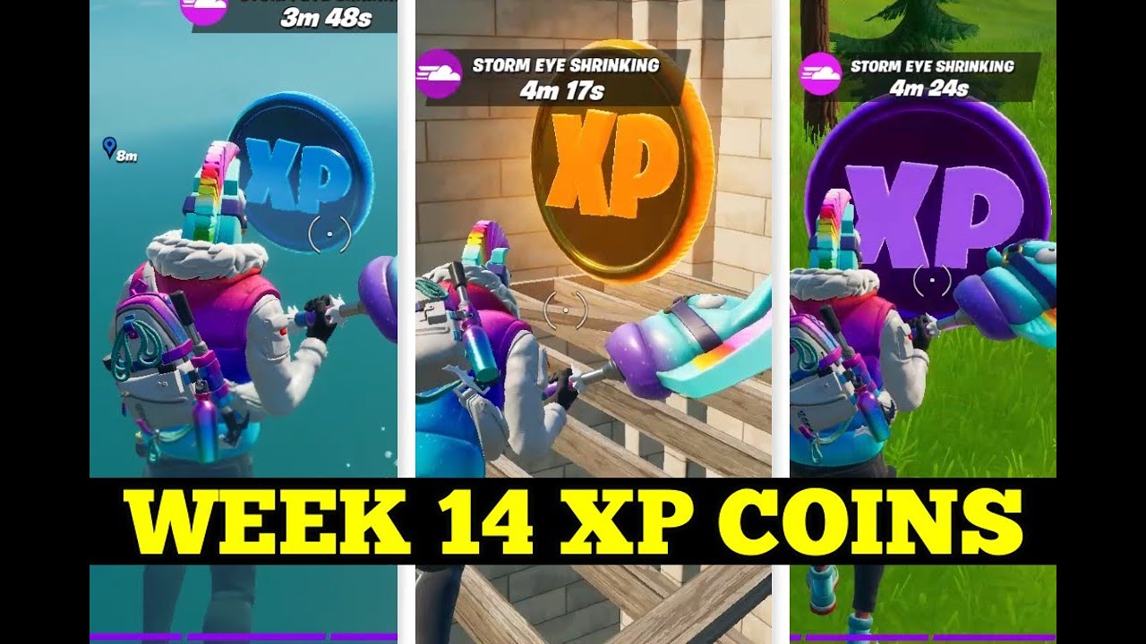 Chapter 2 Season 5 WEEK 14 ALL XP COIN LOCATIONS - YouTube
