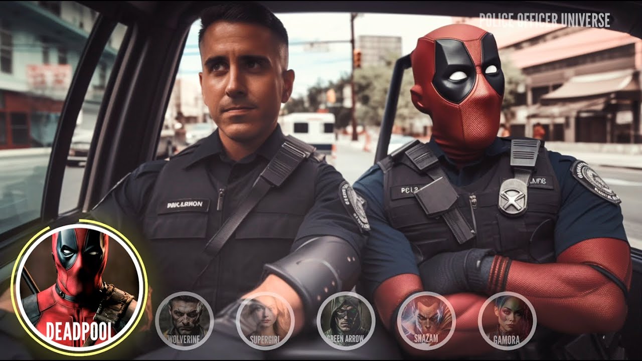 Superheroes in Police Officer Universe - YouTube