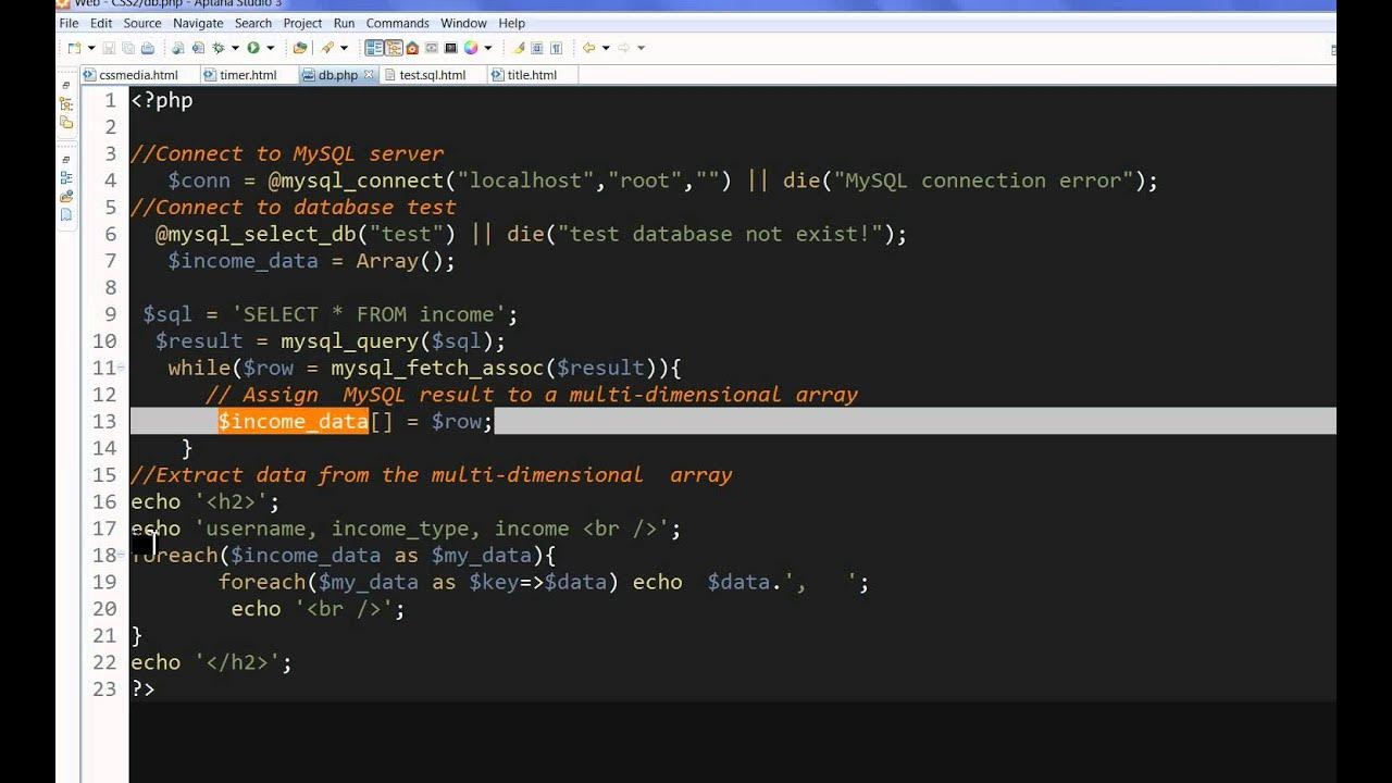 Get Data from MYSQL in PHP programming - YouTube