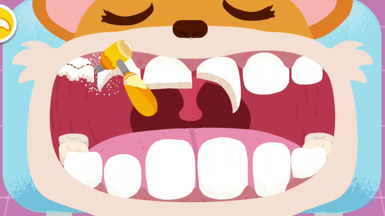 Baby bus dental care - dentist video games - video games for kids - YouTube