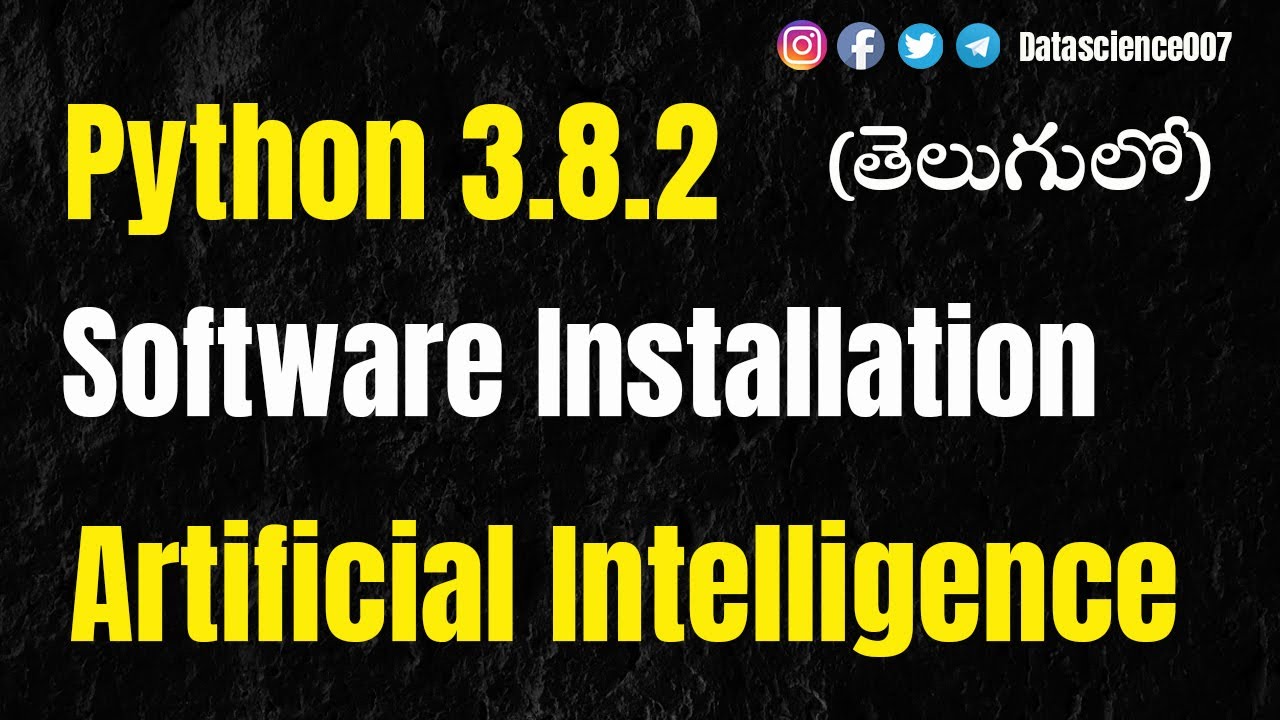 03. How to Install Python 3.8.2 Windows 7 8 10 | Telugu | - YouTube