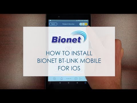 How to install Bionet BT-Link Mobile for iOS (Veterinary Monitor Mobile APP)